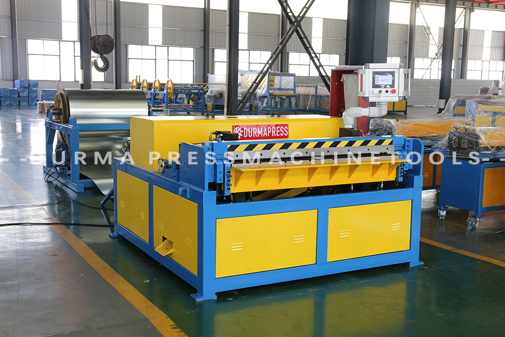 Two lines of air duct production include rack, leveling, reinforcement ...